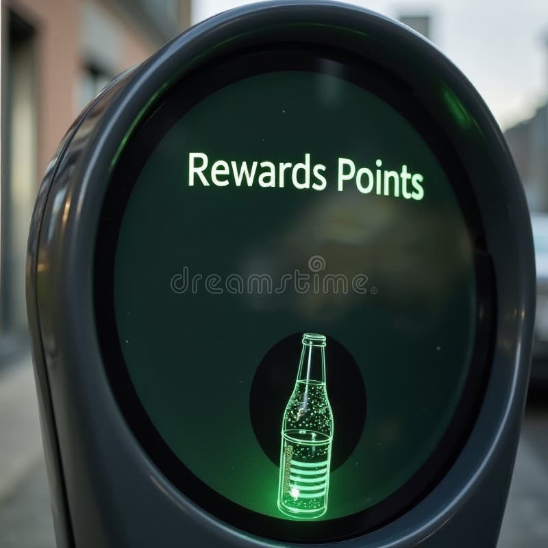 Recycling Rewards System Displaying Points Earned for Recyclable ...