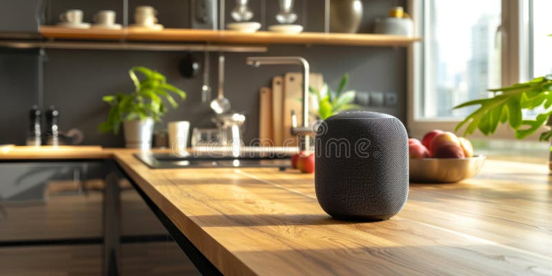 A Smart Speaker Playing Music and Displaying Song Information in a ...