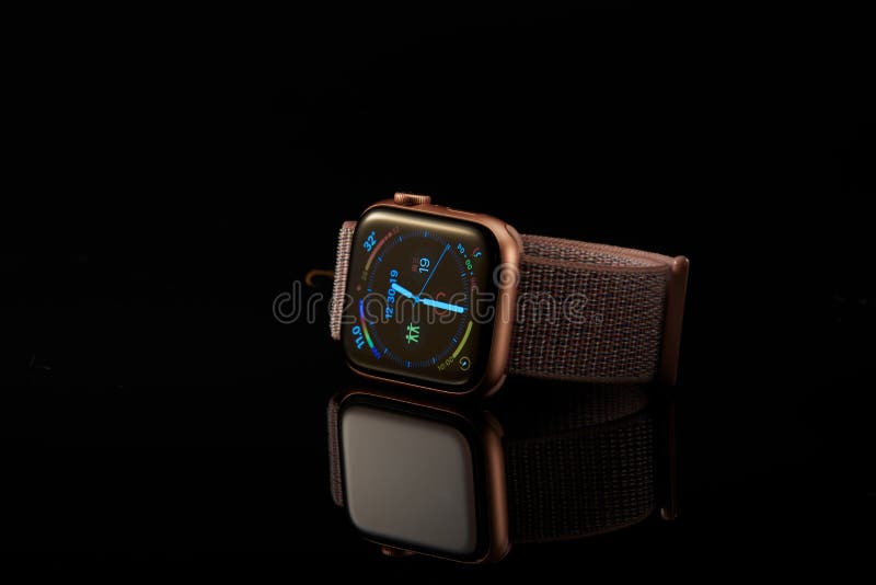 Close-up of a Smart Watch with a Screen Opening Editorial Image - Image ...