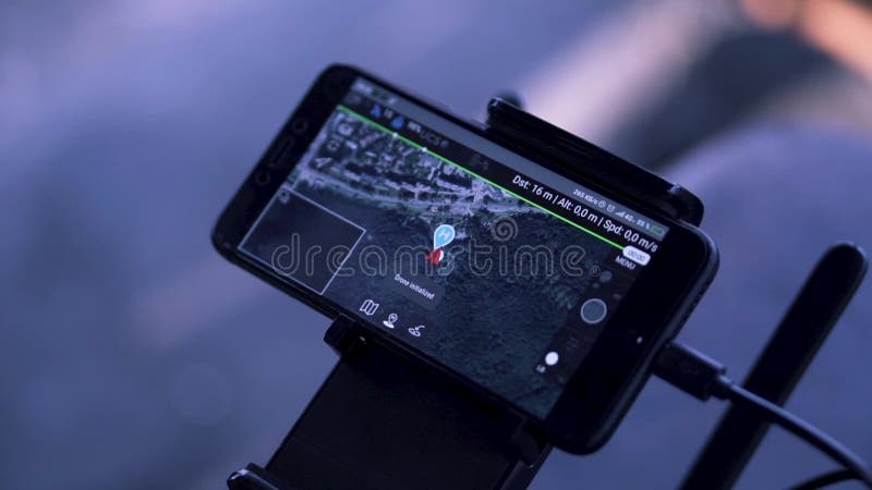 Close Up of the Smartphone Screen with Google Maps, Web Mapping Service ...