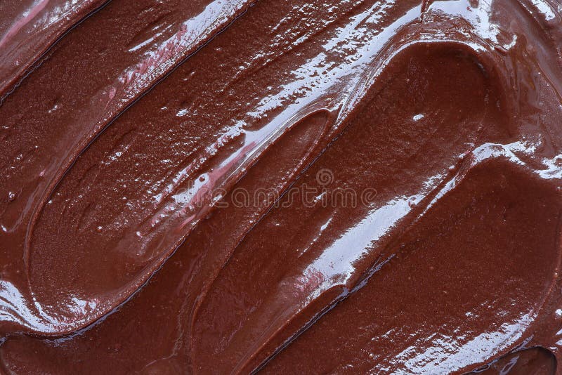 Smear Tasty Chocolate Paste Sweet Melted Top View Stock Photos - Free ...