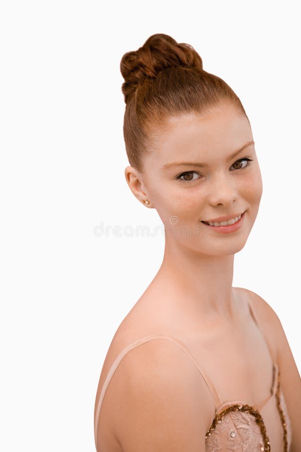 Ballerina Standing in a Pose Stock Photo - Image of classical, redhead ...