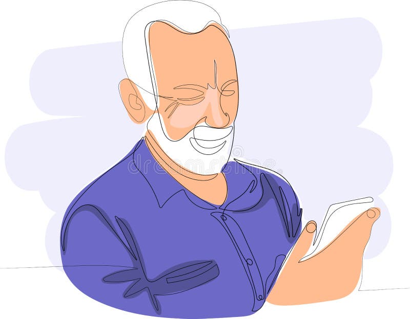 Senior Citizen Line Drawing Stock Illustrations – 61 Senior Citizen ...