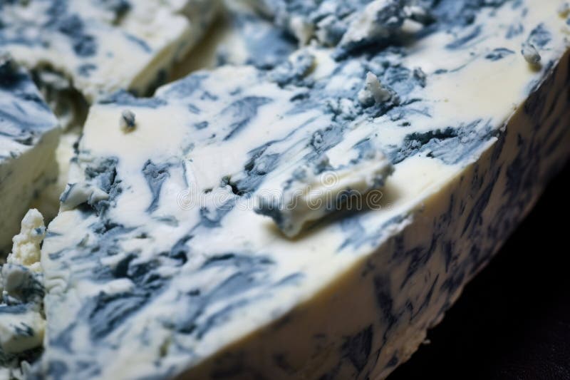 Close-up of Smoked Bleu Cheese Texture Stock Image - Image of savory ...