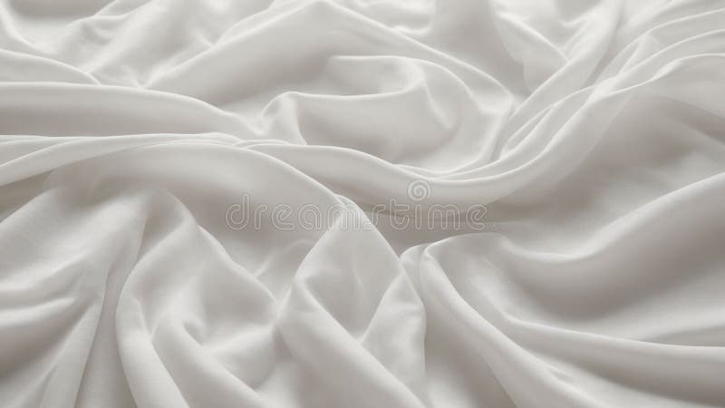 Close Up Smooth Elegant Soft White Cloth, Fabric Texture Can Use As ...