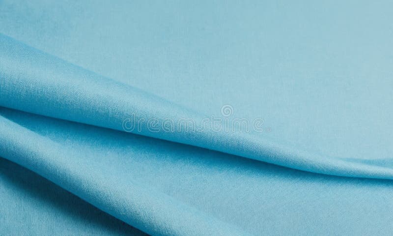 Soft Blue Fabric Texture Background with Folds Stock Illustration ...