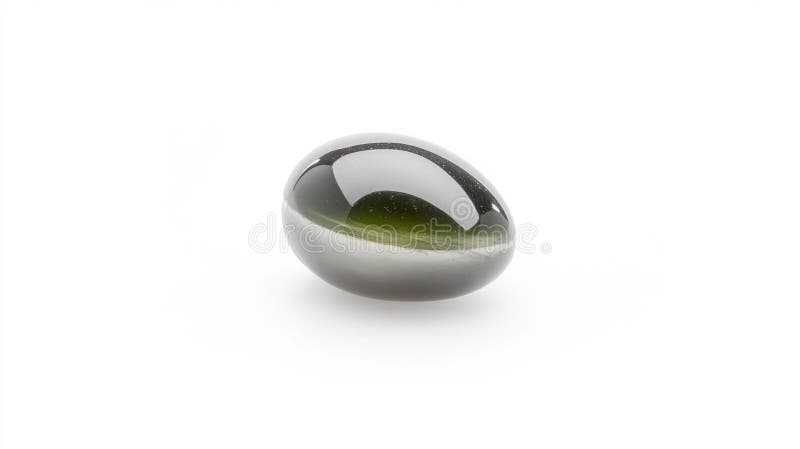 Glossy Isolated Stone with Smooth Surface Resembling a Gem Stock ...
