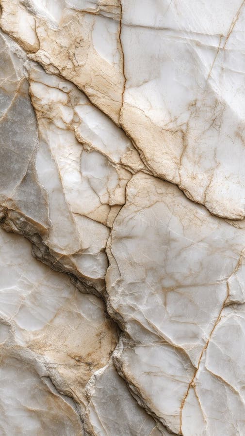 Close-up of Smooth Marble Texture in Off-white and Warm Beige Tones ...