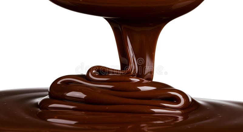 A Mouthwatering Close-up of Silky-smooth Melted Chocolate Dripping from ...