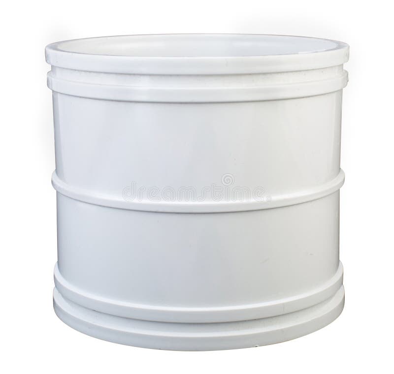 Close-Up of Smooth Plastic Pipe Coupling for Ventilation,PVC Coupling ...