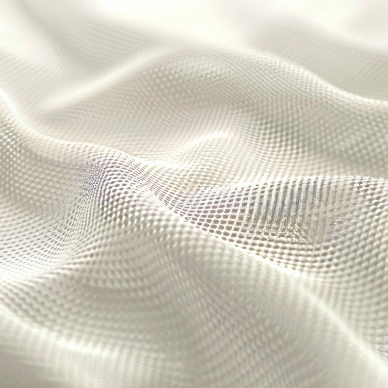 Close-up of Smooth White Fabric Texture,Background Ripples Wave from ...