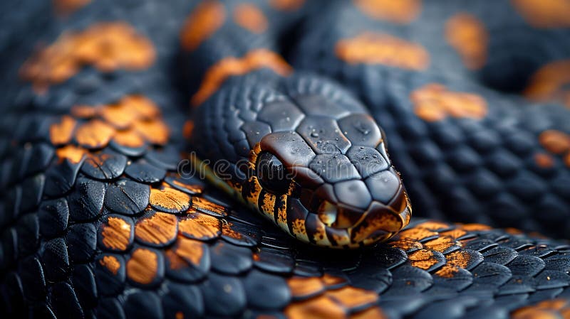 Close up Snake stock illustration. Illustration of textile - 367727287