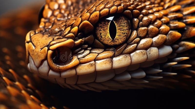 A Close Up of a Snake S Eye Stock Illustration - Illustration of hiss ...