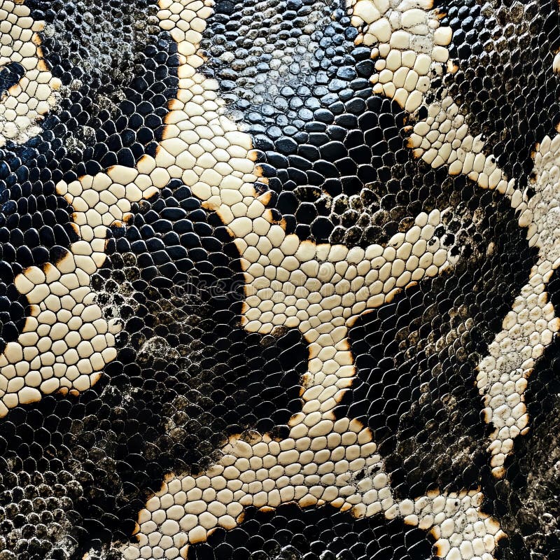 A Close Up of a Snake Skin Pattern Stock Image - Image of ridges, close ...
