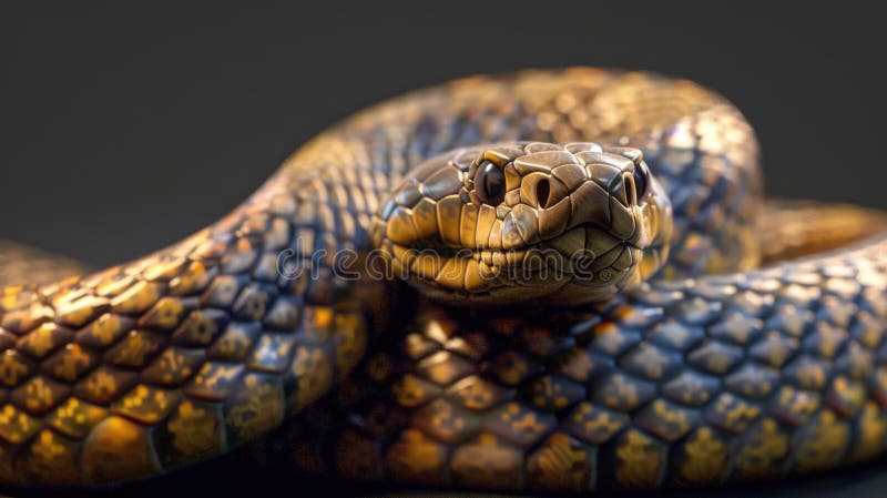 Close Up of a Snake on a Table, Suitable for Educational Purposes Stock ...
