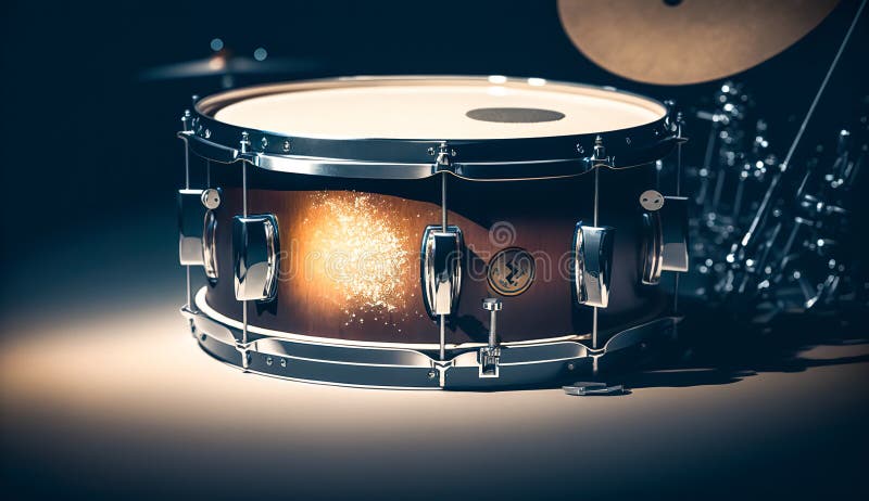 Close-up of a Snare Drum, Percussion Instrument, Generative AI. Stock ...