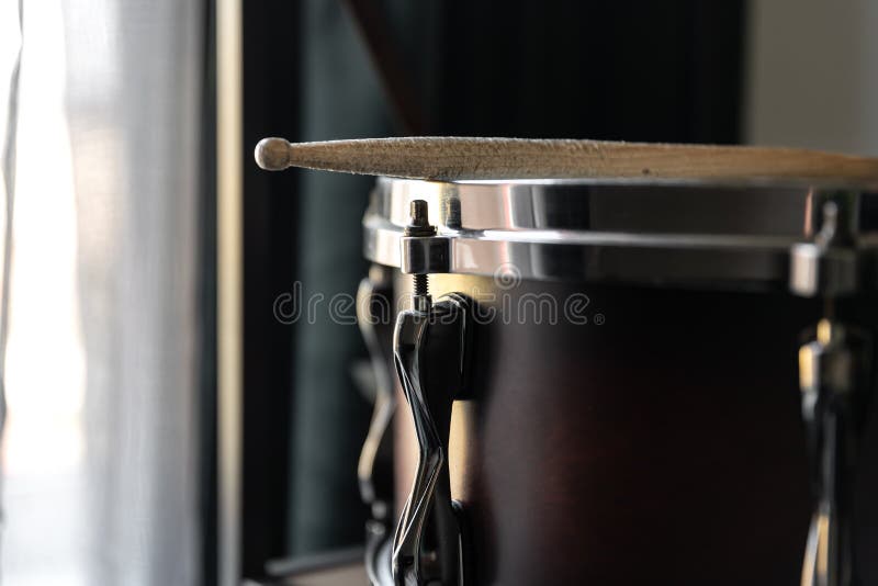 Close Up of a Snare Drum, Percussion Instrument. Stock Photo - Image of ...