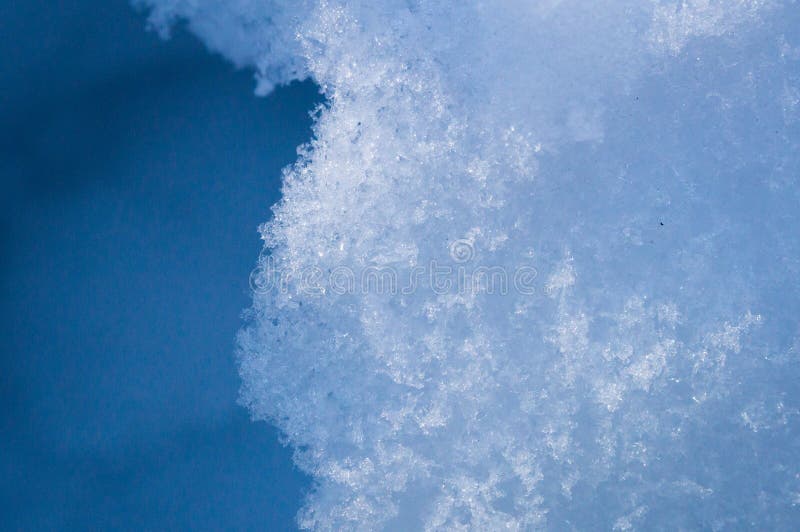 A Close Up of Snow All Together Stock Image - Image of snow, beautiful ...