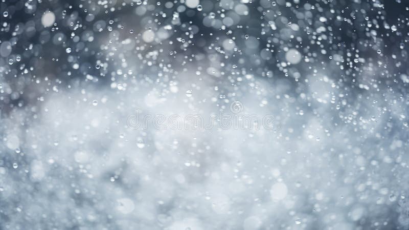 A Close Up of Snow Falling on a Black Background Stock Illustration ...
