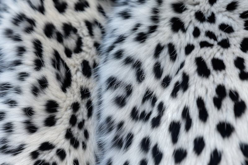 Close-up of a Snow Leopards Fur Pattern in Natural Light Stock Image ...