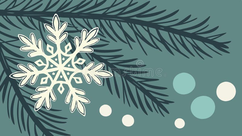 A Close Up of a Snowflake on a Christmas Tree with Boke of Lights in the Back Ground. Stock ...
