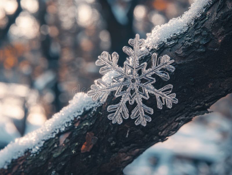 Close up of snowflake stock photo. Image of close, delicate - 374814680