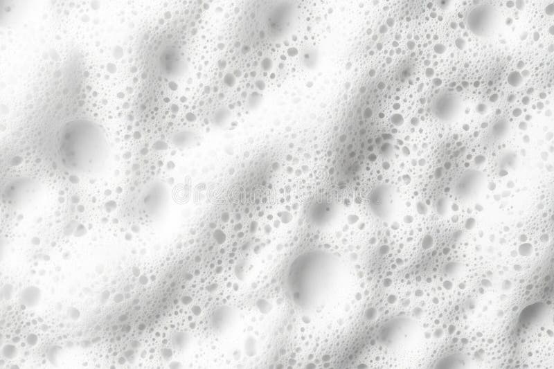 Close-up of Soap Bubbles on White Background. Neural Network AI ...