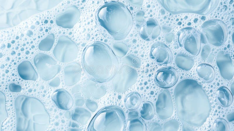 Close-up of Soapy Bubbles with Iridescent Textures, Abstract Background ...