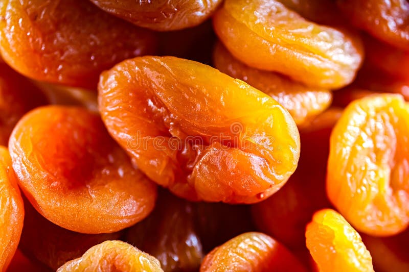Close-up of Soft Apricots, Dried and Pitted Stock Image - Image of diet ...