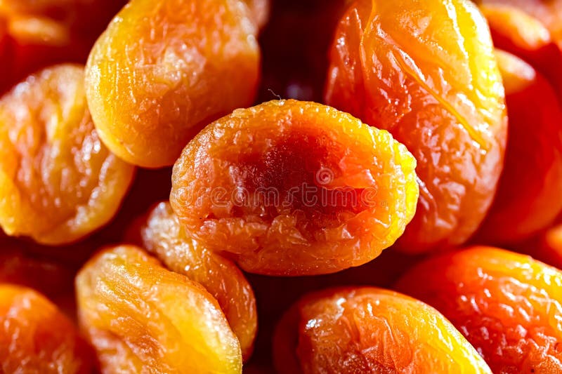 Close-up of Soft Apricots, Dried and Pitted Stock Image - Image of ...