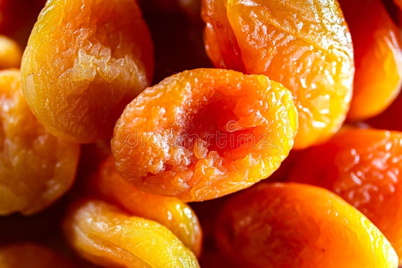 Close-up of Soft Apricots, Dried and Pitted Stock Image - Image of ...