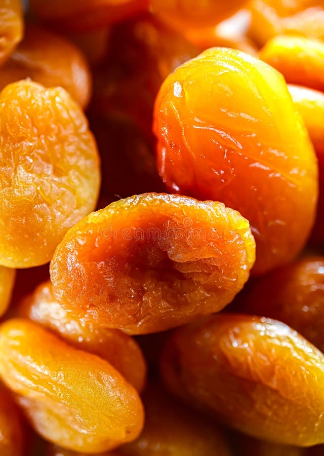 Close-up of Soft Apricots, Dried and Pitted Stock Image - Image of ...
