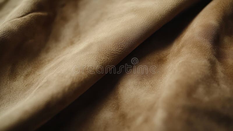 Close-up of Soft Brown Suede Texture with Subtle Patterns and Natural ...