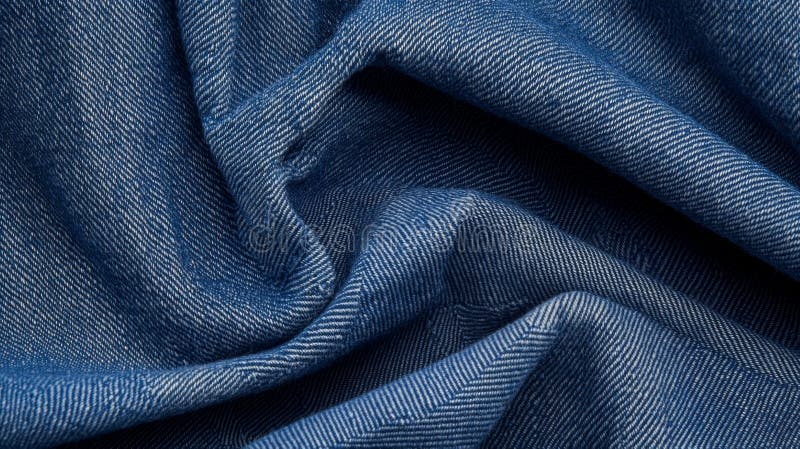 Soft Denim Fabric Texture Showcasing Intricate Weave Patterns in ...
