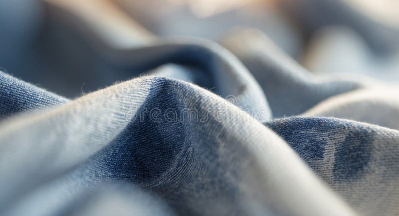 Close Up Soft Focus Denim Fabric Texture Blurred Background Stock ...