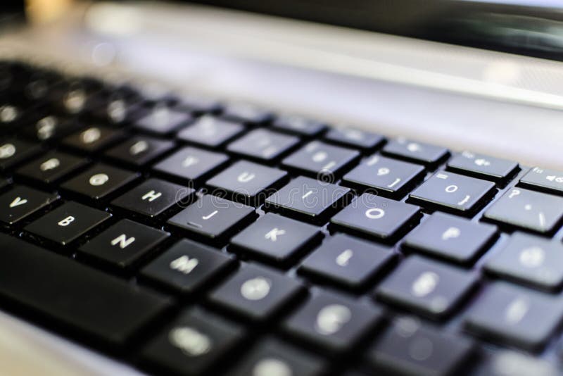 Close Up Soft Focus Detail of Personal Computer Keyboard Stock Image ...