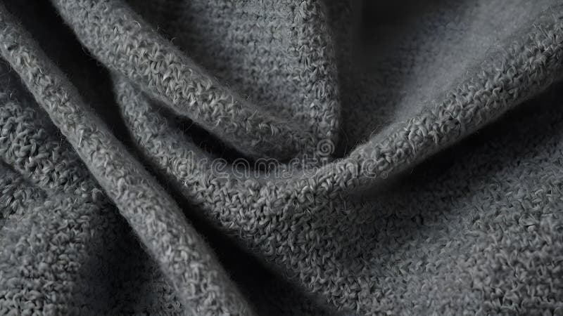 Close Up of Soft Grey Fuzzy Fabric Texture Stock Photo - Image of ...
