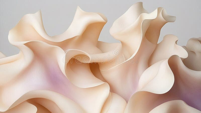A Close-up of Soft, Undulating Shapes Resembling Natural Forms ...