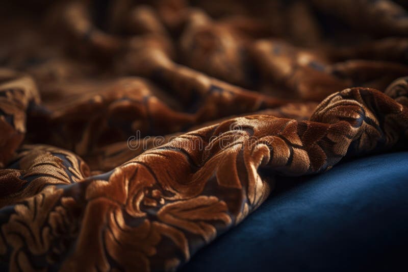 Close-up of Soft Velvet Fabric, with Its Intricate Texture Visible ...