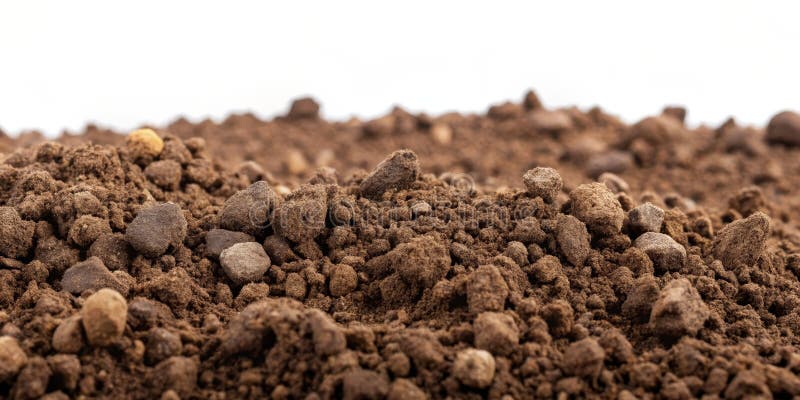 Close-Up Soil Texture Brown Granular Composition Stock Illustration ...