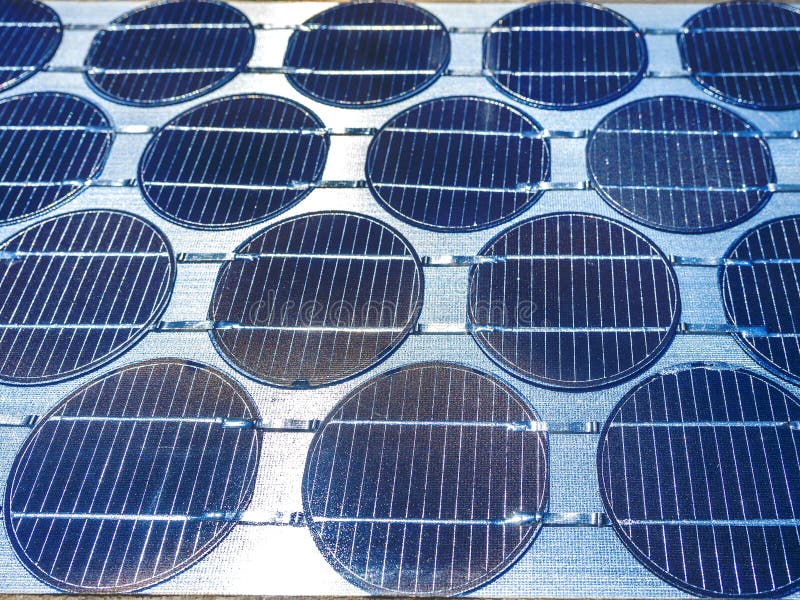 Close Up of Solar Cell in Sunlight Photovoltaic Generation Stock Image ...