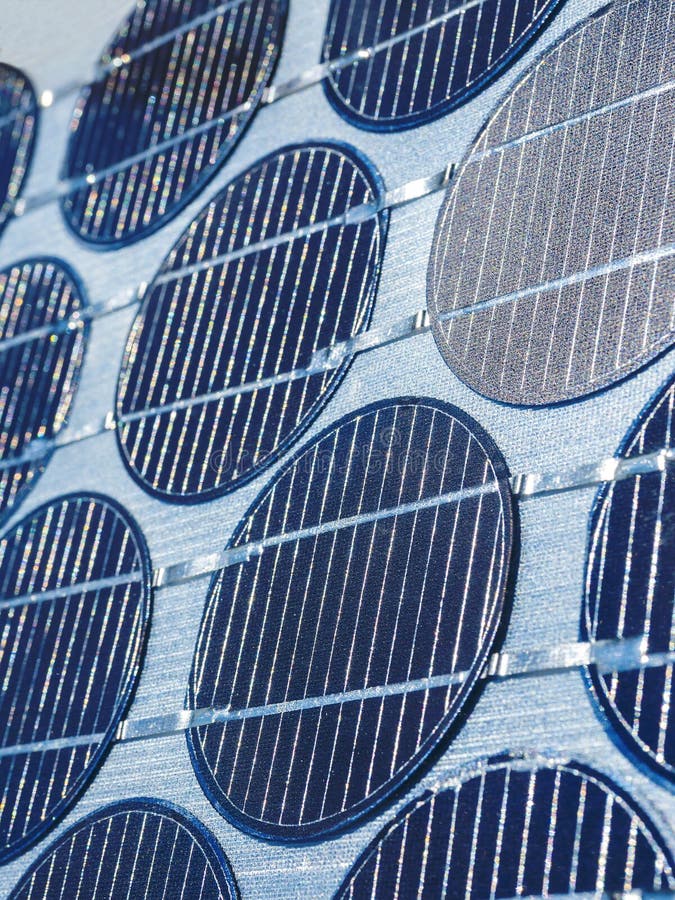 Close Up of Solar Cell in Sunlight Photovoltaic Generation Stock Image ...