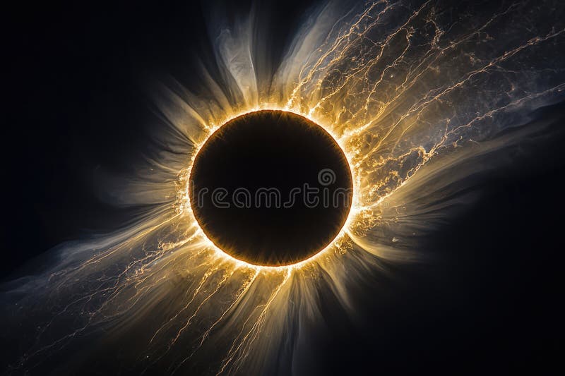 A Close-up of the Solar Corona during a Total Eclipse, Detailed Plasma ...