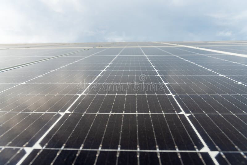 Close-up of Solar Energy Panel Photovoltaics Module. Alternative Energy ...