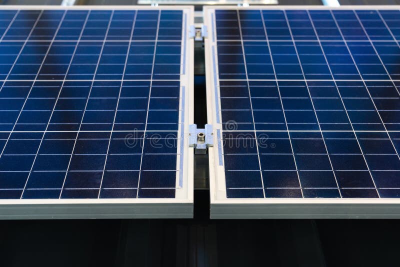 Close up solar panel stock image. Image of outdoor, photovoltaic ...