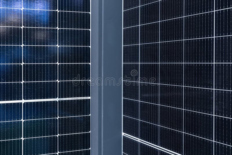 Close Up Solar Panel Background Stock Illustration - Illustration of ...