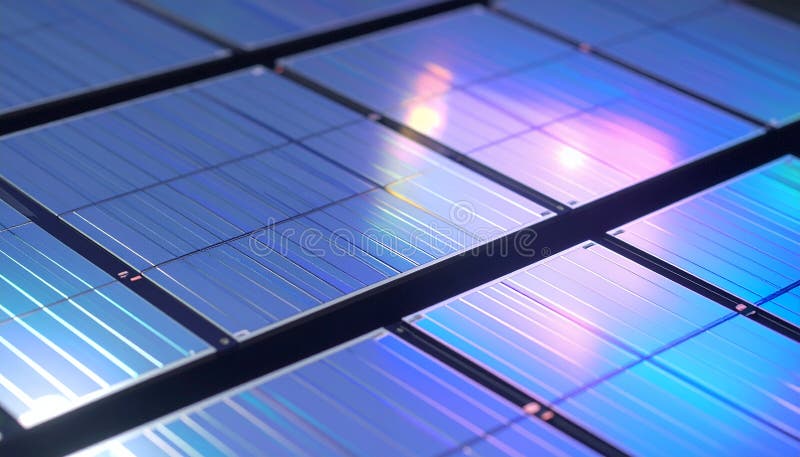 Close-up of Solar Panel Cells Stock Image - Image of equipment ...