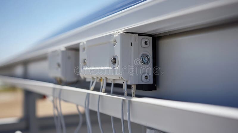 Close Up Solar Panel Connection Components Stock Photos - Free ...
