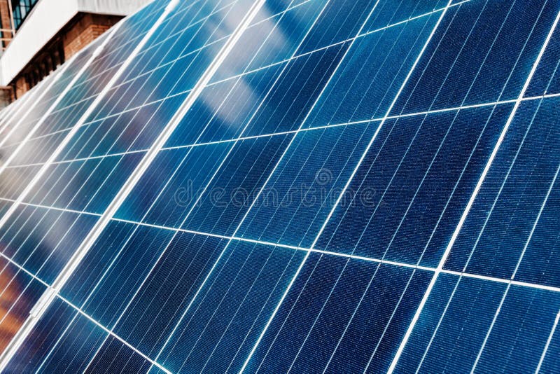 Close Up of Solar Panel Photovoltaic Cell Stock Image - Image of ...