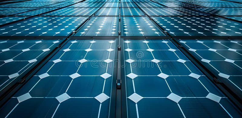 Close-Up View of Solar Panel Texture Stock Illustration - Illustration ...